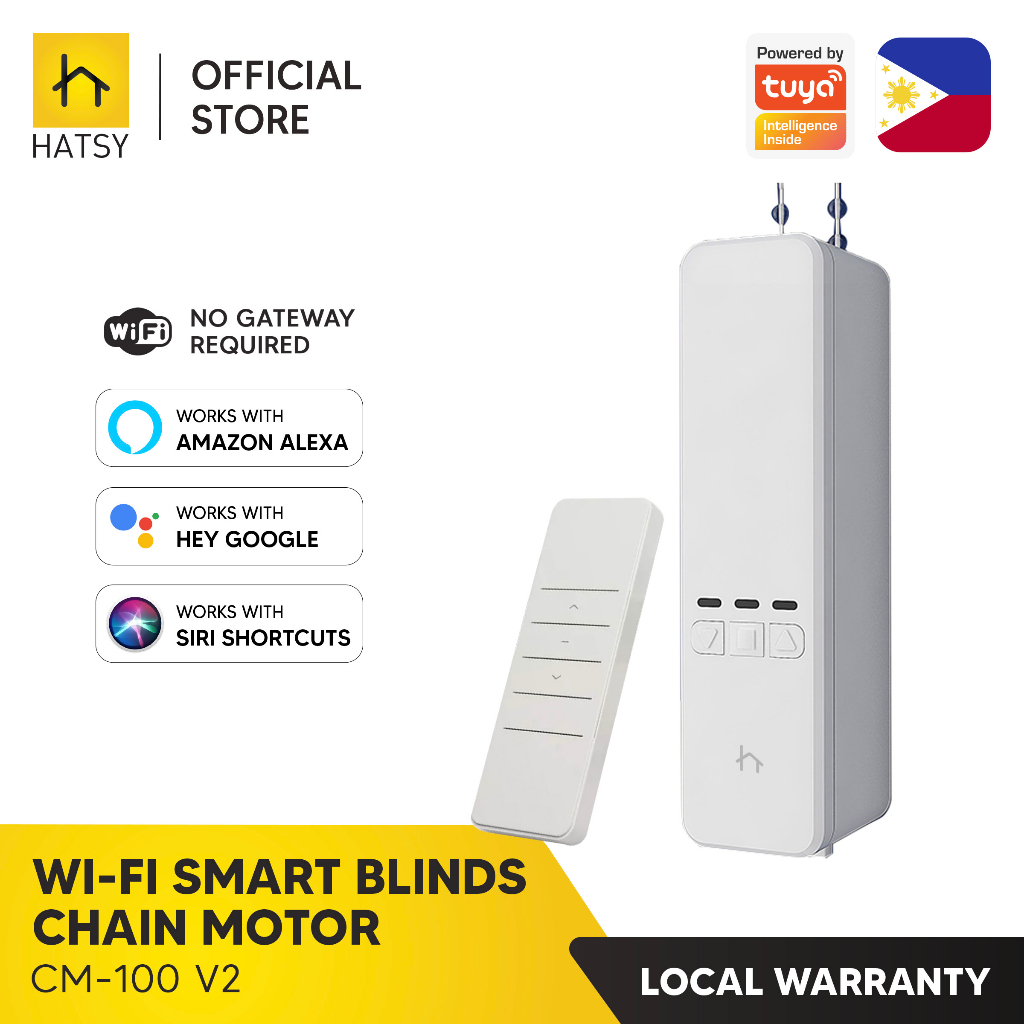 HATSY - SMART BLINDS CHAIN MOTOR, WORKS WITH ALEXA, GOOGLE HOME, (NO ...