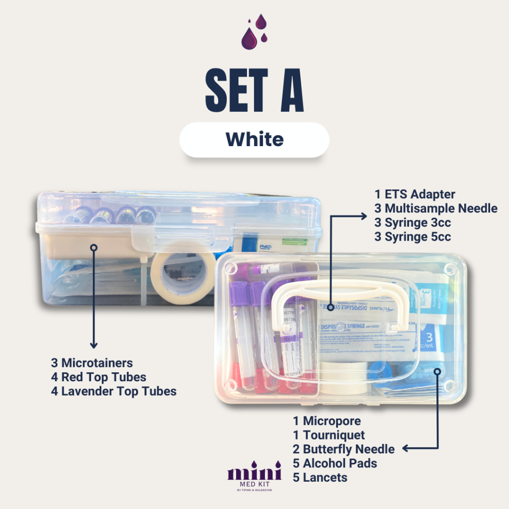 Mini MedKit / Phlebotomy Kit / Tackle Box with Complete Set for MedTech ...