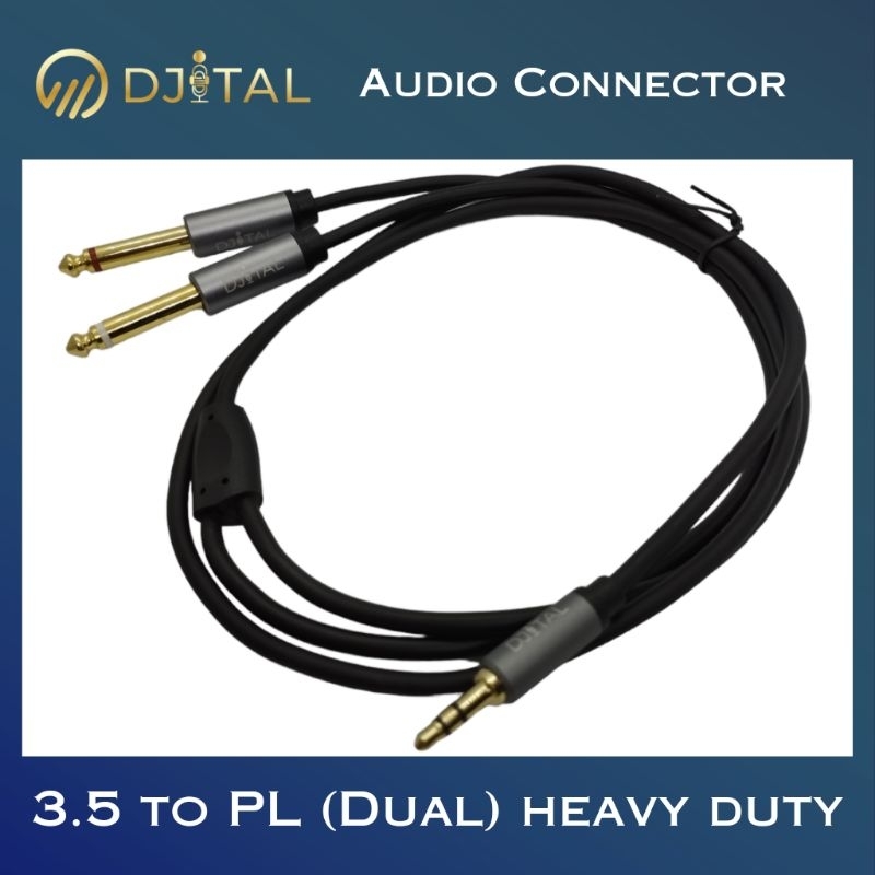 DJITAL Connector 3.5 to PL (Dual) Connector Heavy Duty | Shopee Philippines
