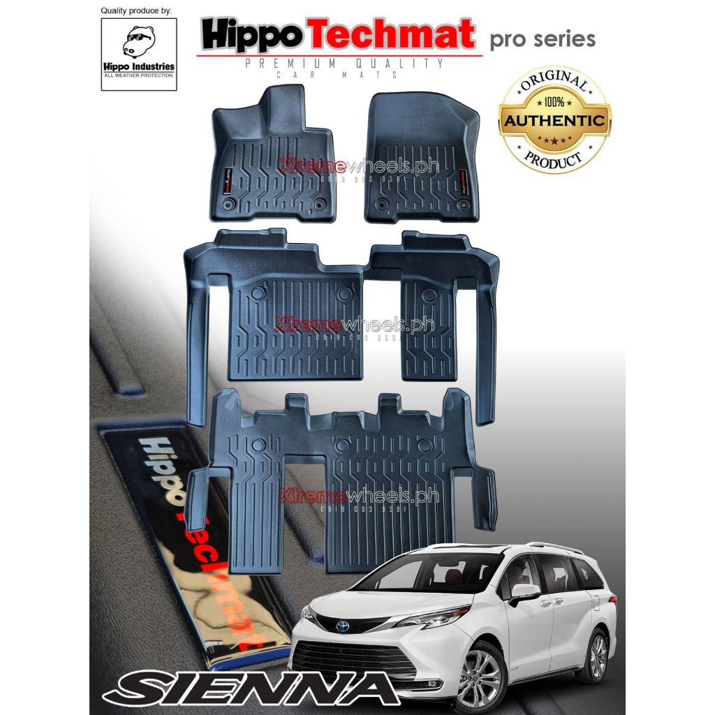 Toyota Seina 2021-2023 1st-3rd Row Pro Serries Hippo Techmat Thailand ...