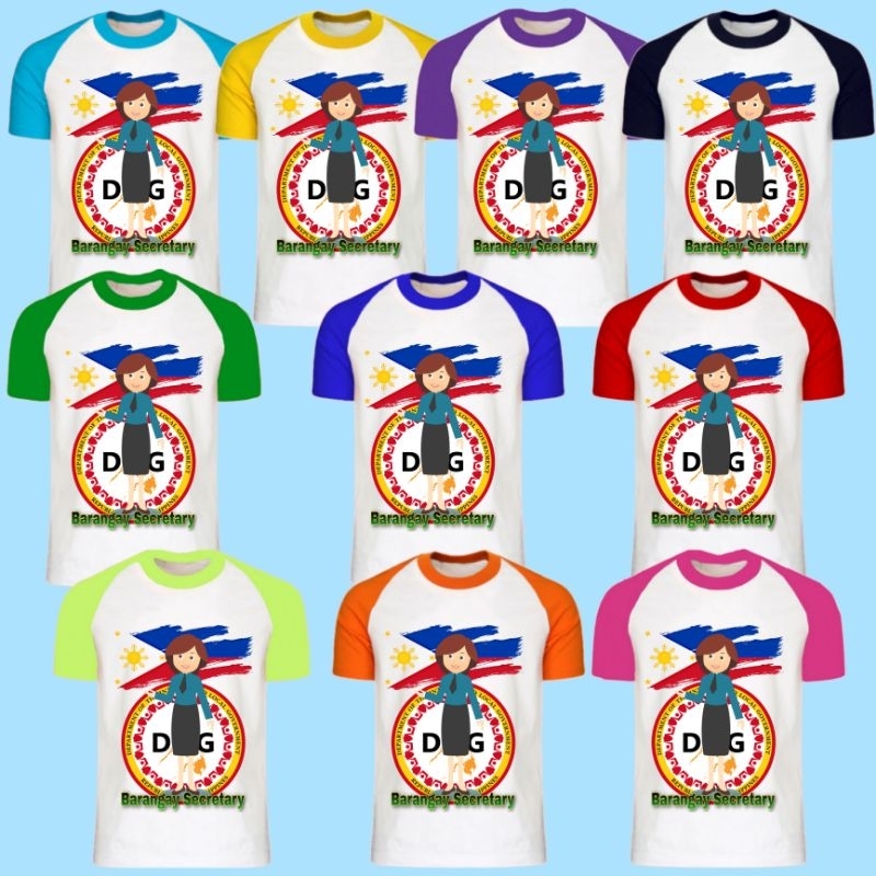 Barangay Secretary Sublimated Raglan Shirts | Shopee Philippines