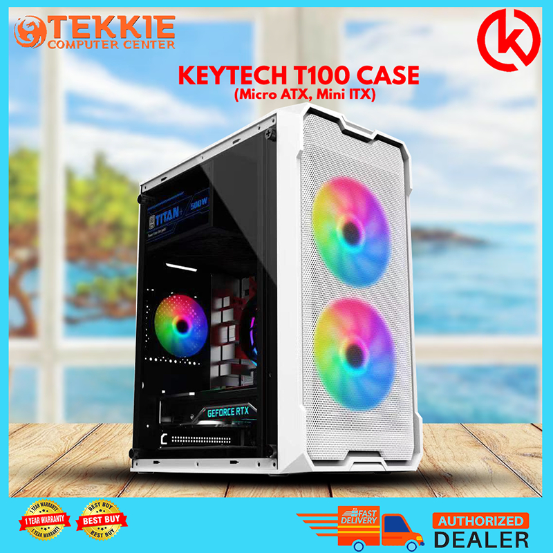BRAND NEW KEYTECH T100 CASE (Micro ATX, Mini ITX) | Shopee Philippines