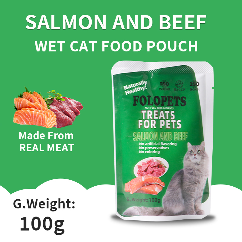 FOLOPETS Wet Cat Food In Can 100g/430g Pure Natural Organic Cat Can Multi-flavored Cat Food ...