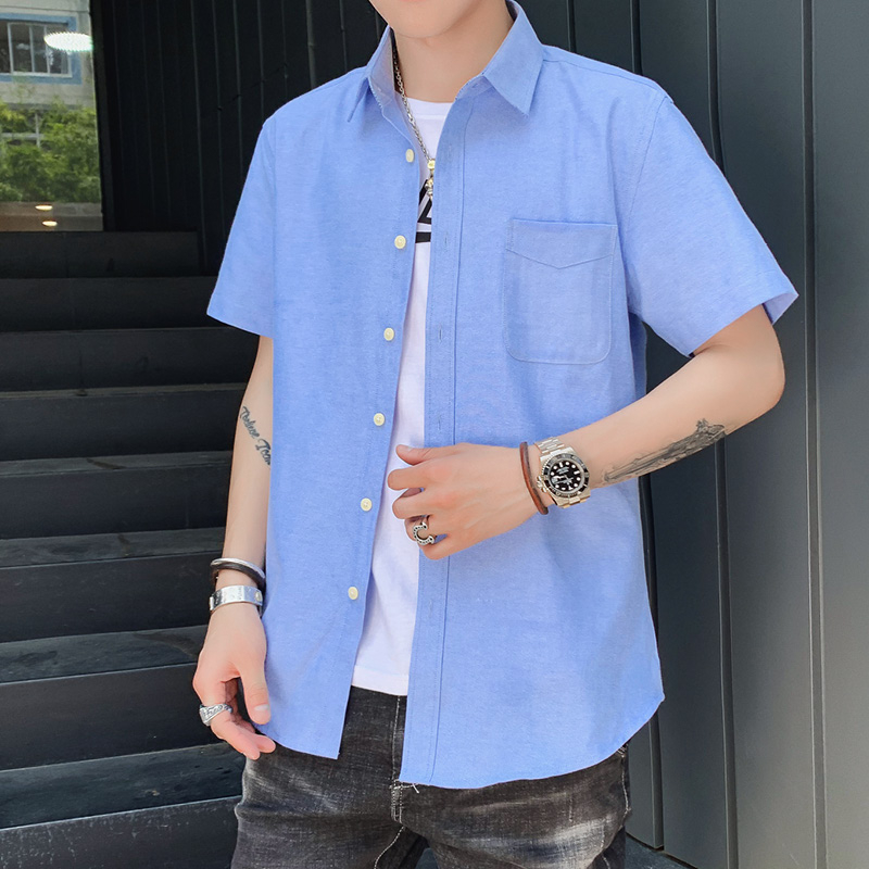 KAHAN #2680 Korean Fashion Plain Short Sleeve Premium Quality Cotton ...