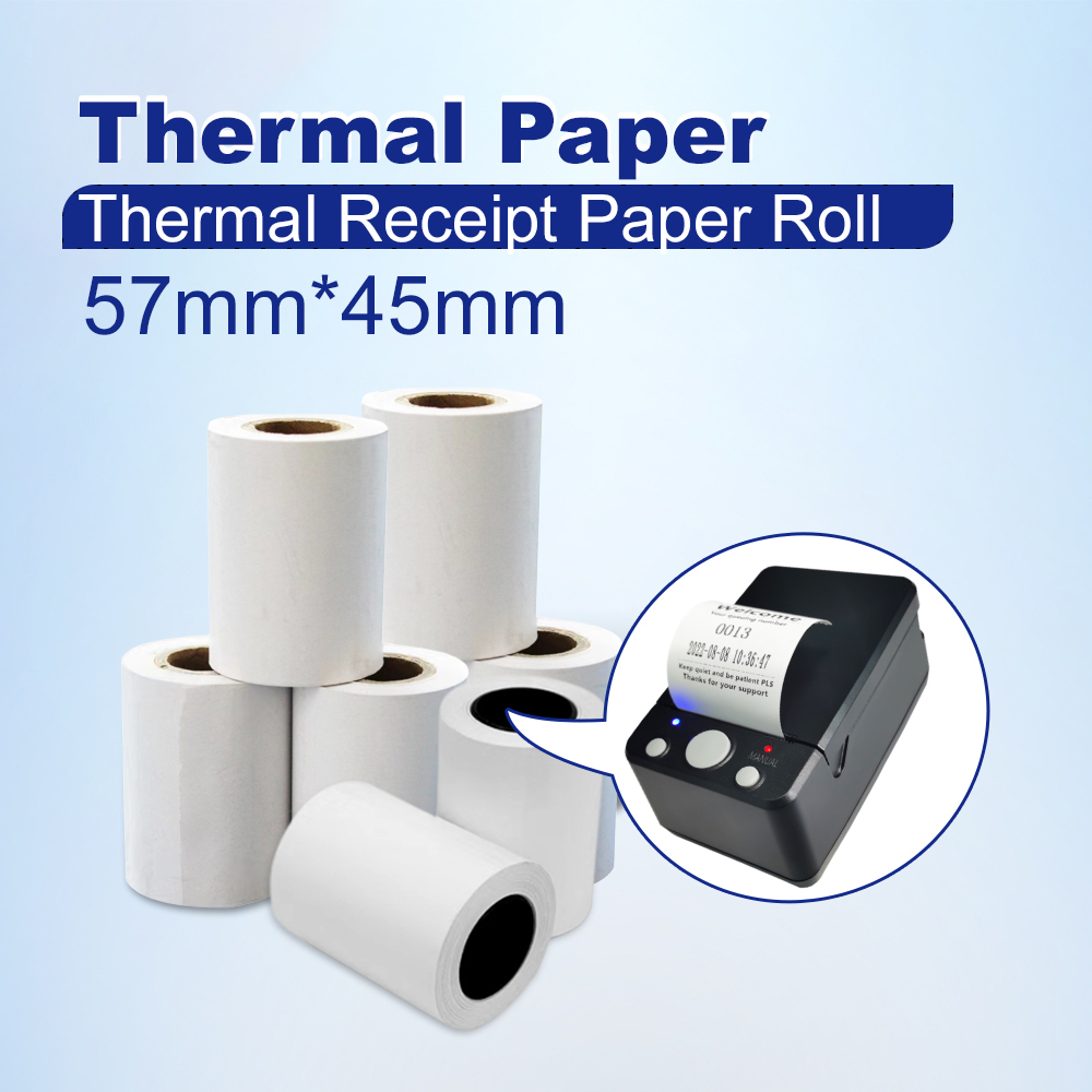 COD Queue Thermal Receipt Paper Roll 57mm*45mm Ticket Rolls Cash ...
