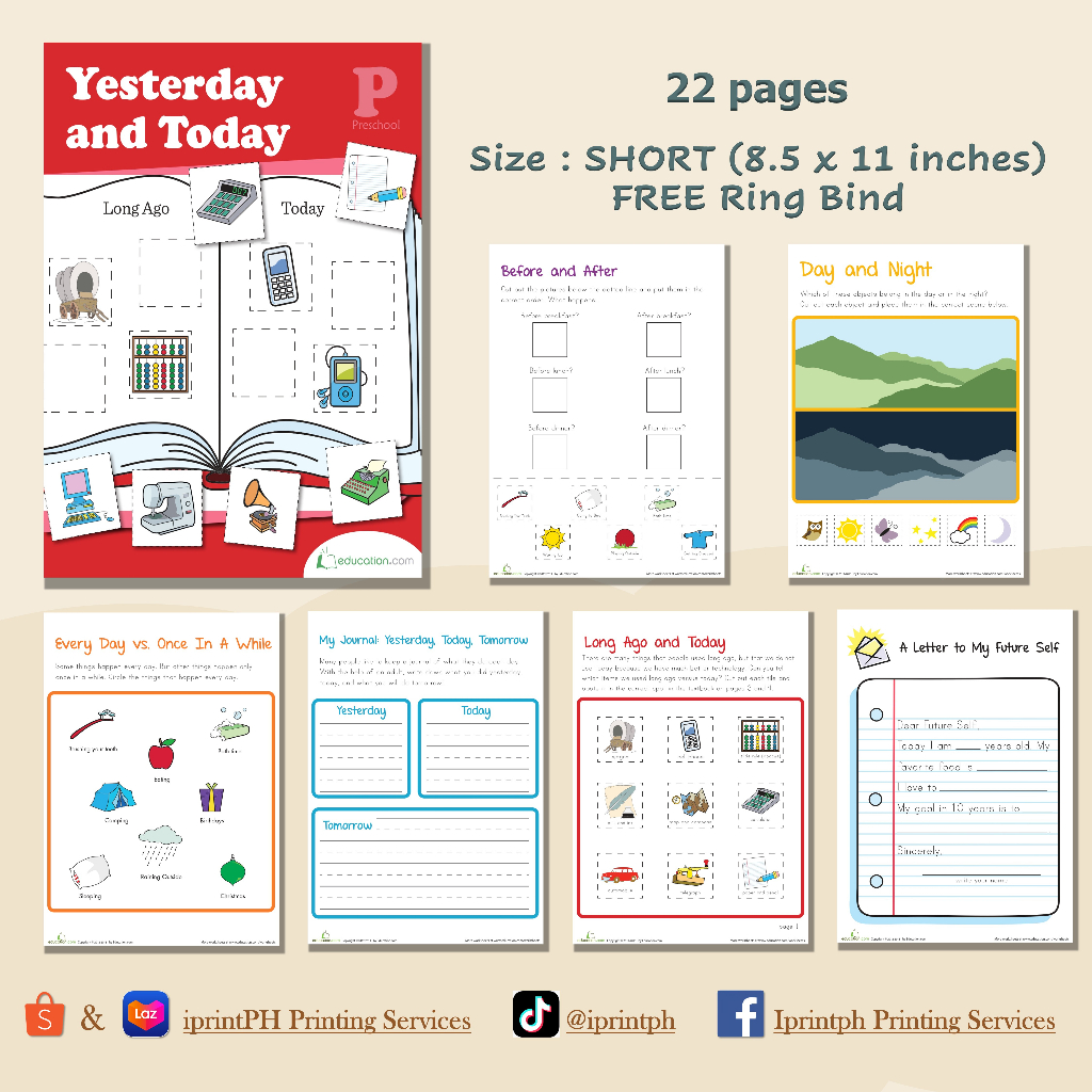 PRESCHOOL SCIENCE & SOCIAL STUDIES (Worksheets / Workbooks) | Shopee ...