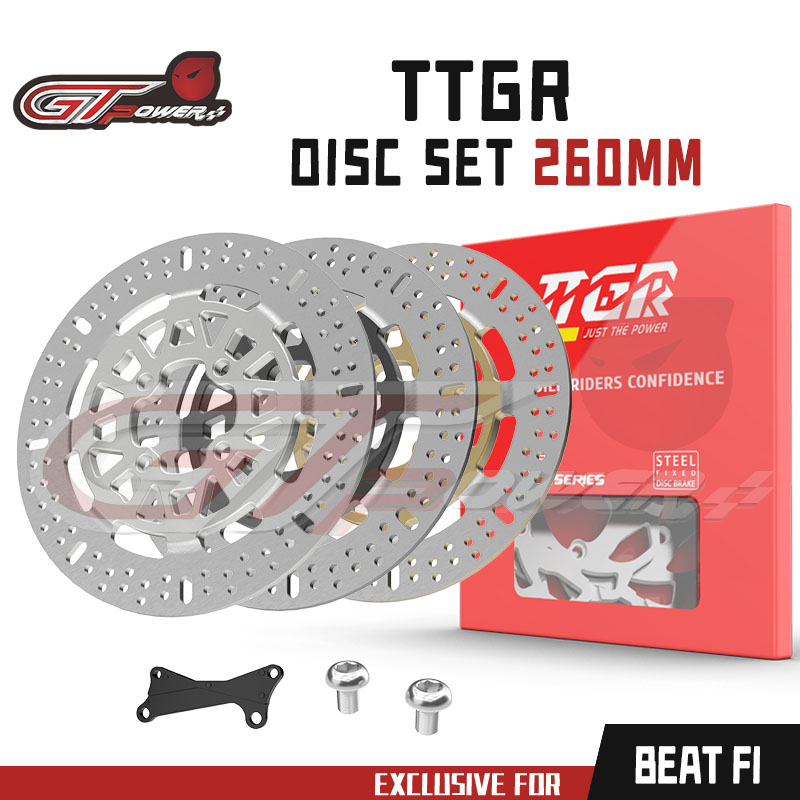 TTGR BIG DISC CLICK / BEAT FI / 260MM 4 HOLES W/BRACKET CLICK 125i ...