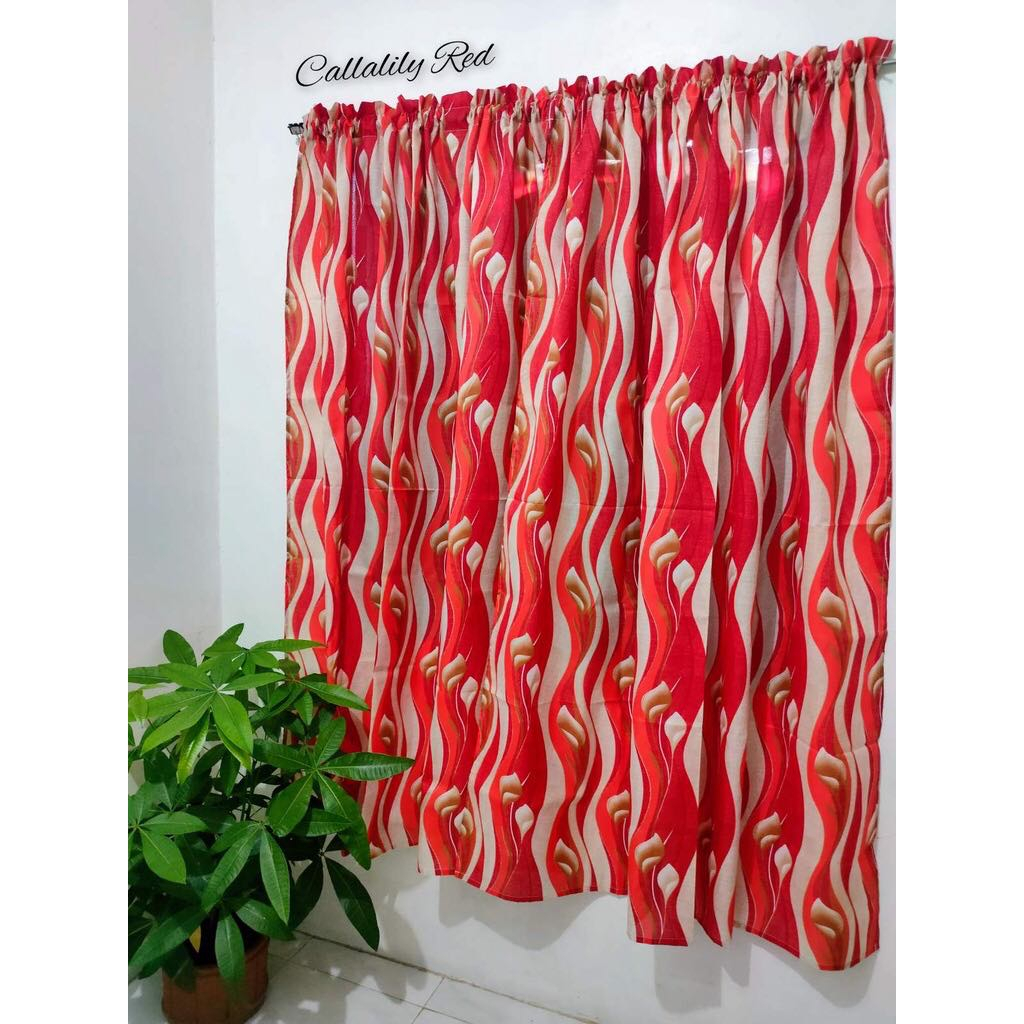 Geena Sheering "CARNS DESIGN CURTAIN" Sold Per Piece | Shopee Philippines