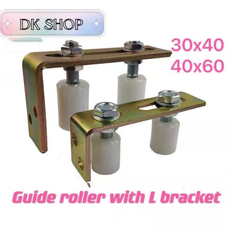 DK COD Sliding gate top guide nylon rollers with L bracket set upper ...