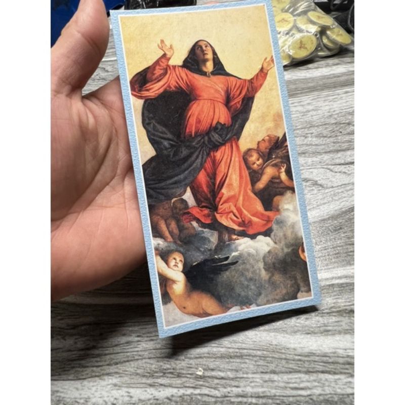Our Lady of Assumption Stampitas (Holy Card) | Shopee Philippines