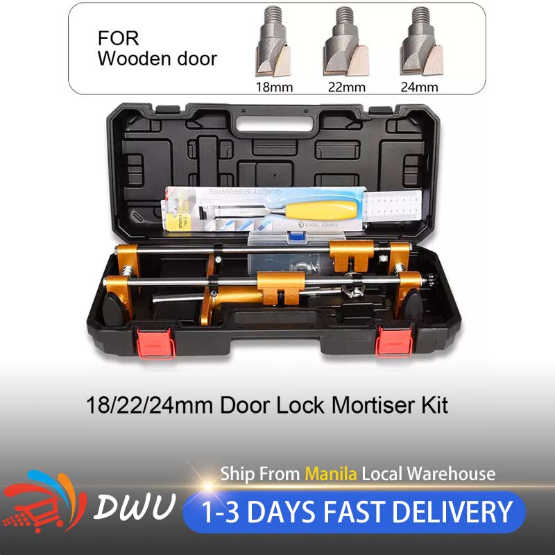 Mortice Lock Jig Set Mortiser Locksmith Woodworking Wood Door Fitting ...