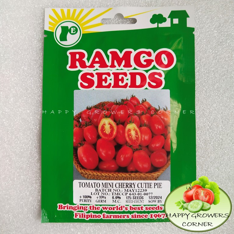 TOMATO MINI CHERRY CUTIE PIE (125 SEEDS) RAMGO SEEDS | Shopee Philippines