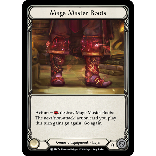 Mage Master Boots (ARCANE RISING UNLIMITED - FLESH AND BLOOD TCG ...