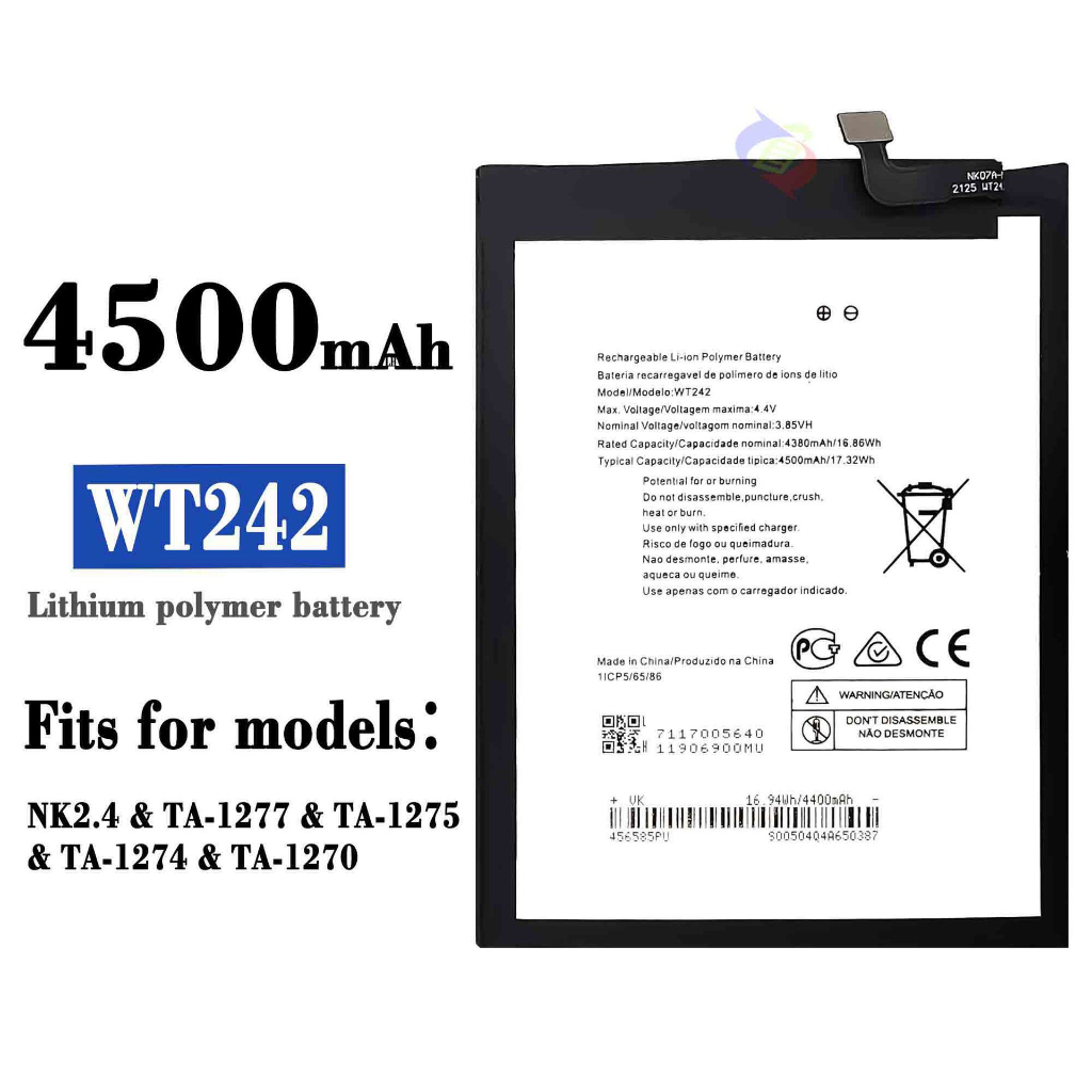 Nokia 2.4 WT242 TA-1277 TA-1275 TA-1274 TA-1270 Battery | Shopee ...