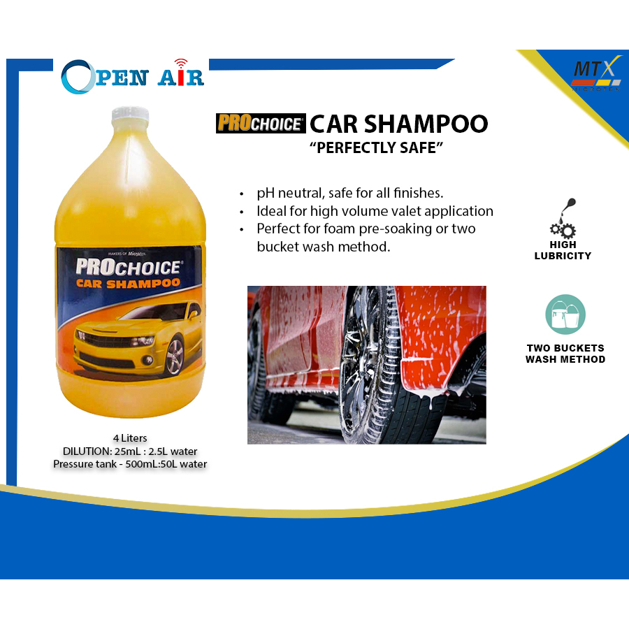 Microtex Prochoice Car Shampoo ( pH Neutral which makes it perfectly ...