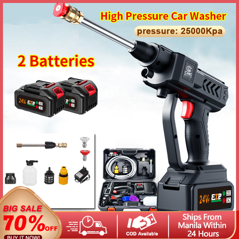 Wireless Car Washer Cordless Portable High Pressure Washer Power Spray ... Wireless Car Washer Cordless Portable High Pressure Washer Power Spray ...