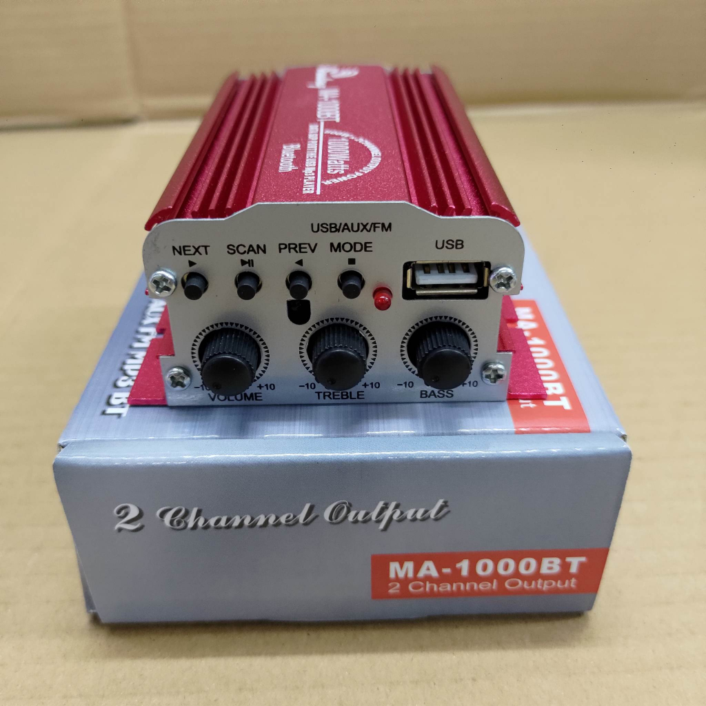 1000 watts Motorcycle Amplifier MA-1000BT with Bluetooth and DC Connector | Shopee Philippines