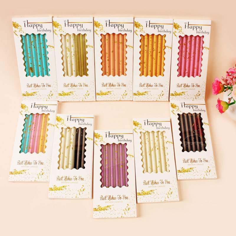 pastel long candle birthday candle cake candle | Shopee Philippines