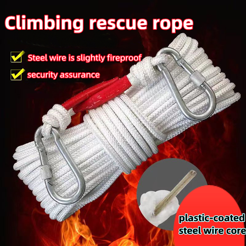Static Utility Rope Safety Rope Climbing Rappelling Rescue Escape 100m ...