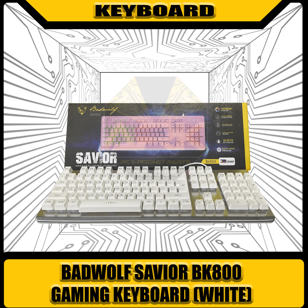 Badwolf Bk800savior keyboard mechanical feel | Shopee Philippines