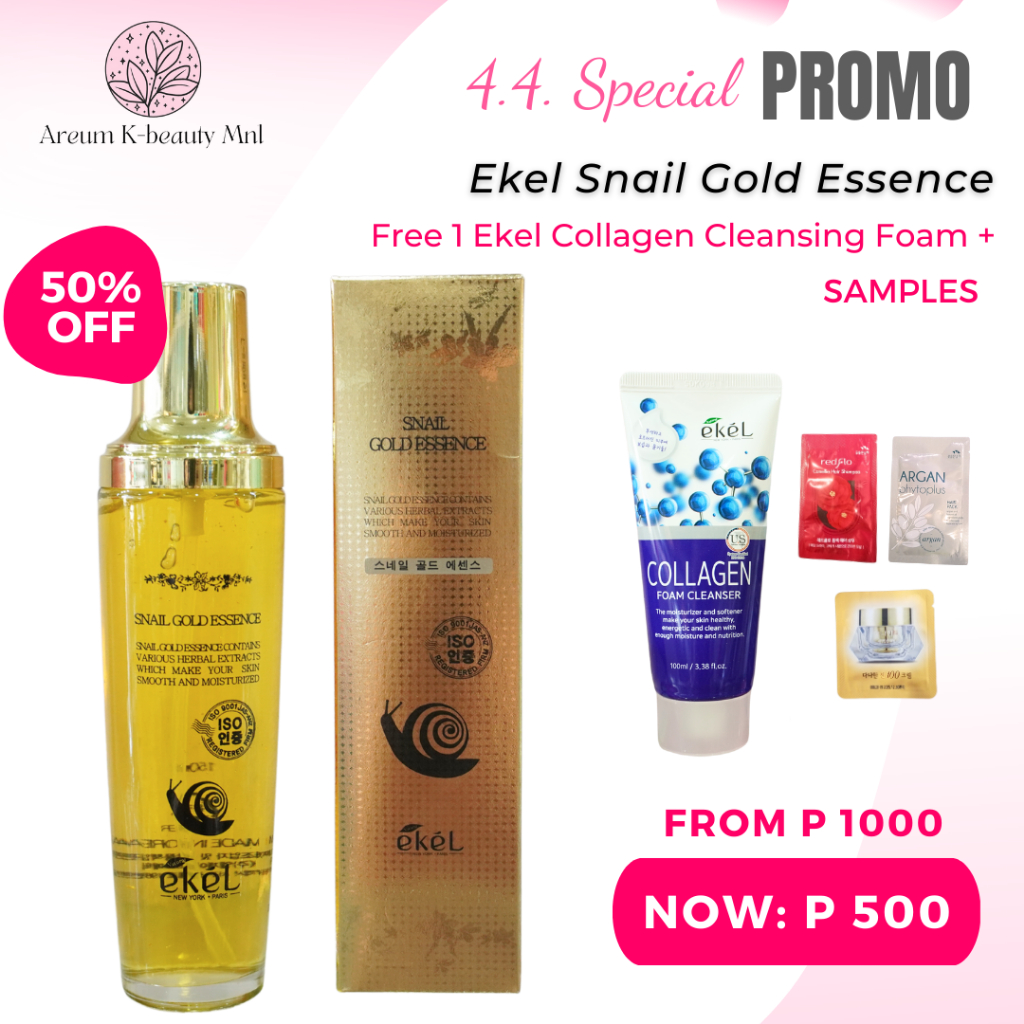 Ekel Snail Gold Essence (PROMO BUNDLE) | Shopee Philippines