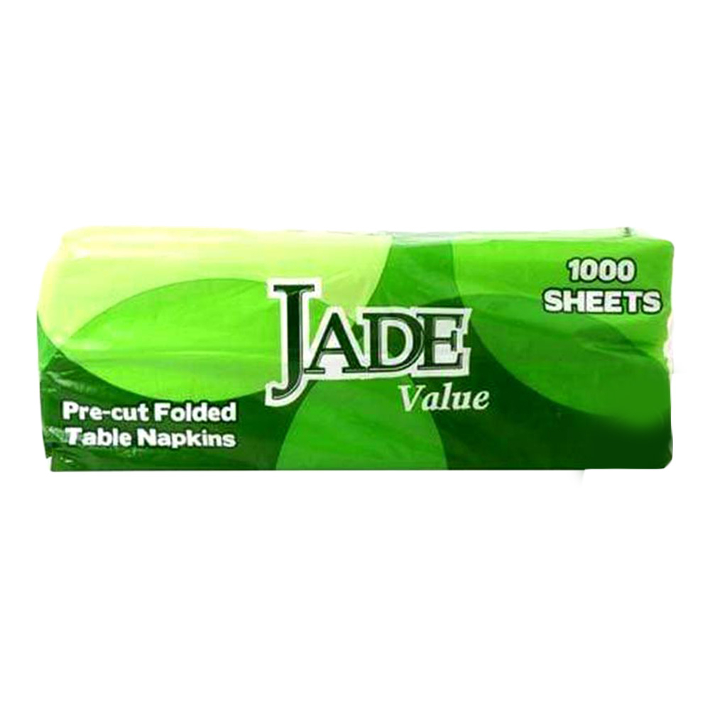 Jade VALUE PRE CUT FOLDED TABLE NAPKINS 2000/1000 SHEETS TISSUE PAPER ...