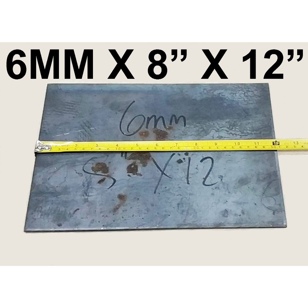 MS BASE PLATE 6MM X 8" X 12" MILD STEEL === BAKAL 6MM X 8" X 12 ...