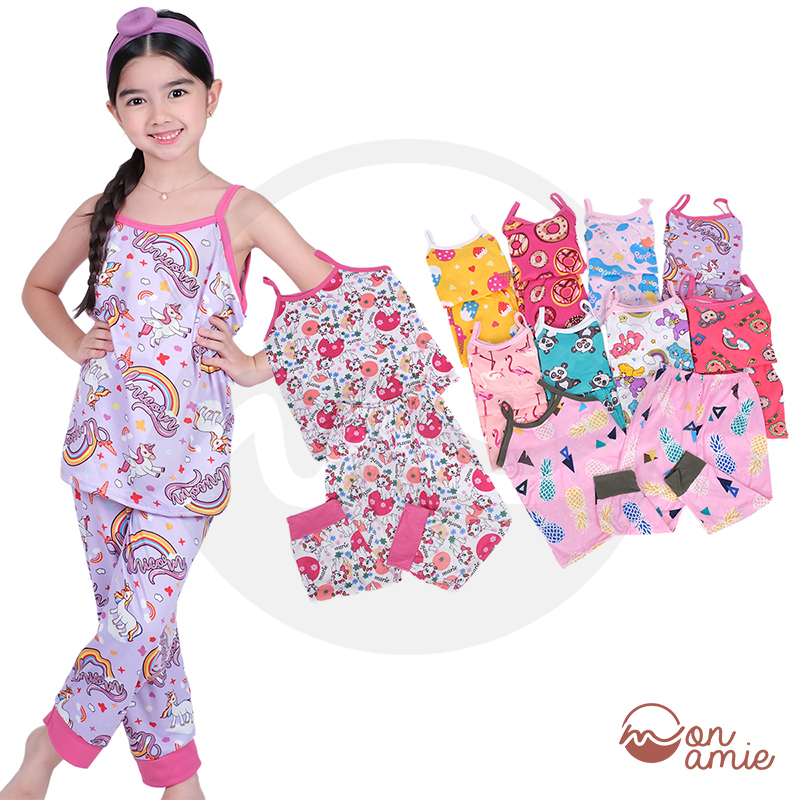 MON AMIE FASHION KIDS DANIE CUTE DAILY BABY GIRL SPAG JOGGER TERNO ...