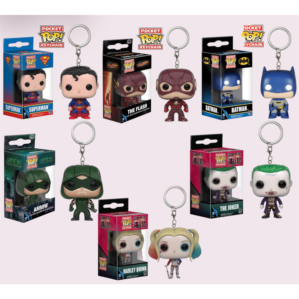 DC - Pocket Pop Keychain (Superman, Batman, Arrow, The Flash, The Joker ...