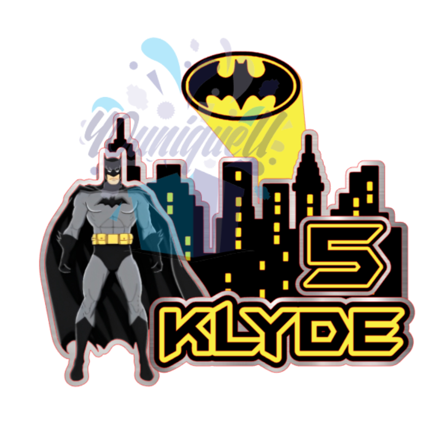 Batman Theme Cake Topper (3D/Layered) | Shopee Philippines