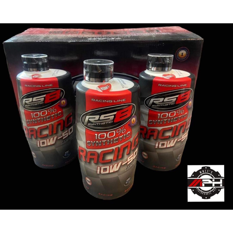 RS8 Racing Oil 10w-50 100% Synthetic 1L | Shopee Philippines