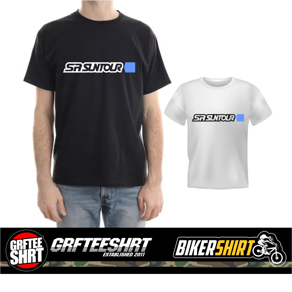 SR Suntour Mtb Biker Cyclist Printed Tshirt Men Women Shirt Cotton ...
