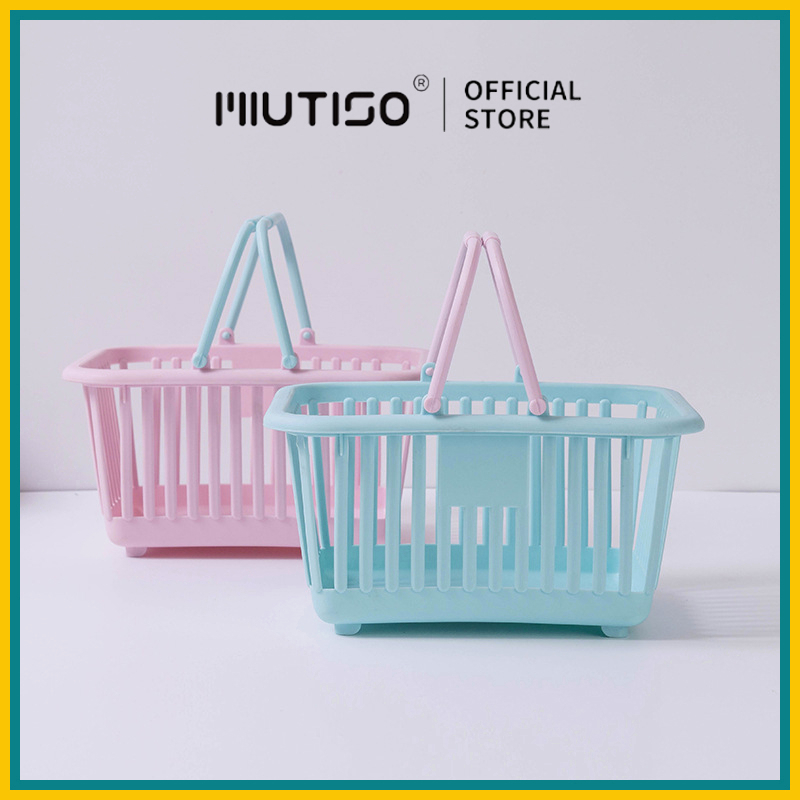 Miutiso Portable Storage Basket Mini Desktop Organizer Hand Baskets ...