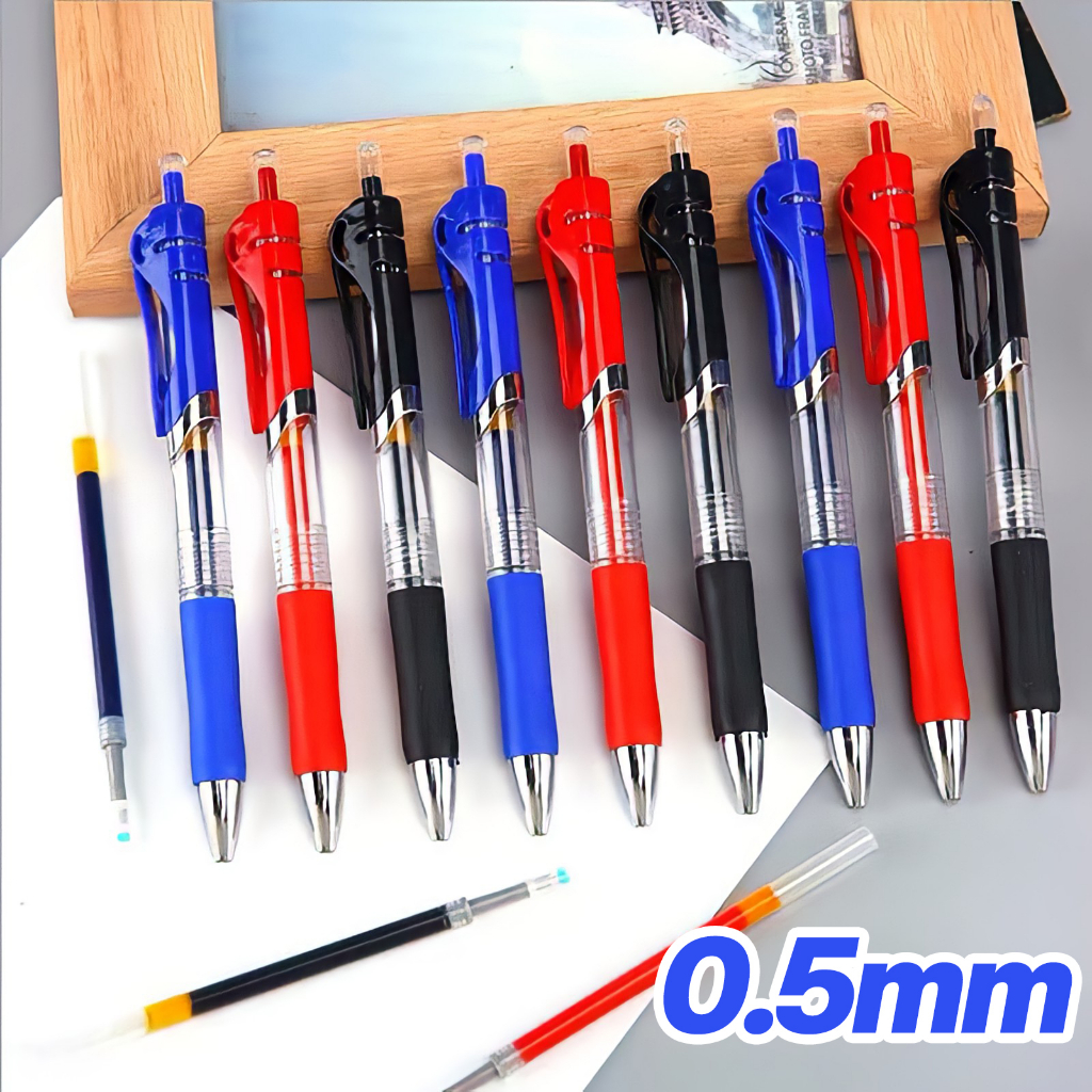 0.5mm Black Pen Signing Pen Neutral Pen Press The Pen Red/Blue Gel Pen ...