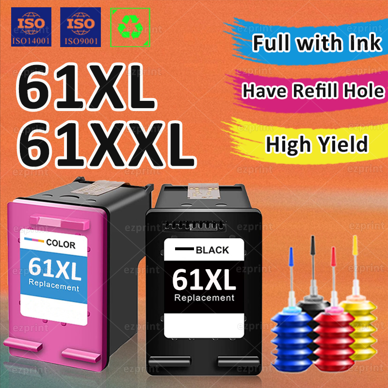 Compatible for HP 61XL Ink Cartridge HP 61XXL Ink HP 61 Ink Cartridge ...