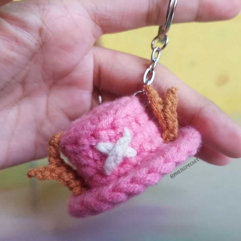 Tony Chopper Hat Crochet Keychain | Maj's Crochet | Shopee Philippines