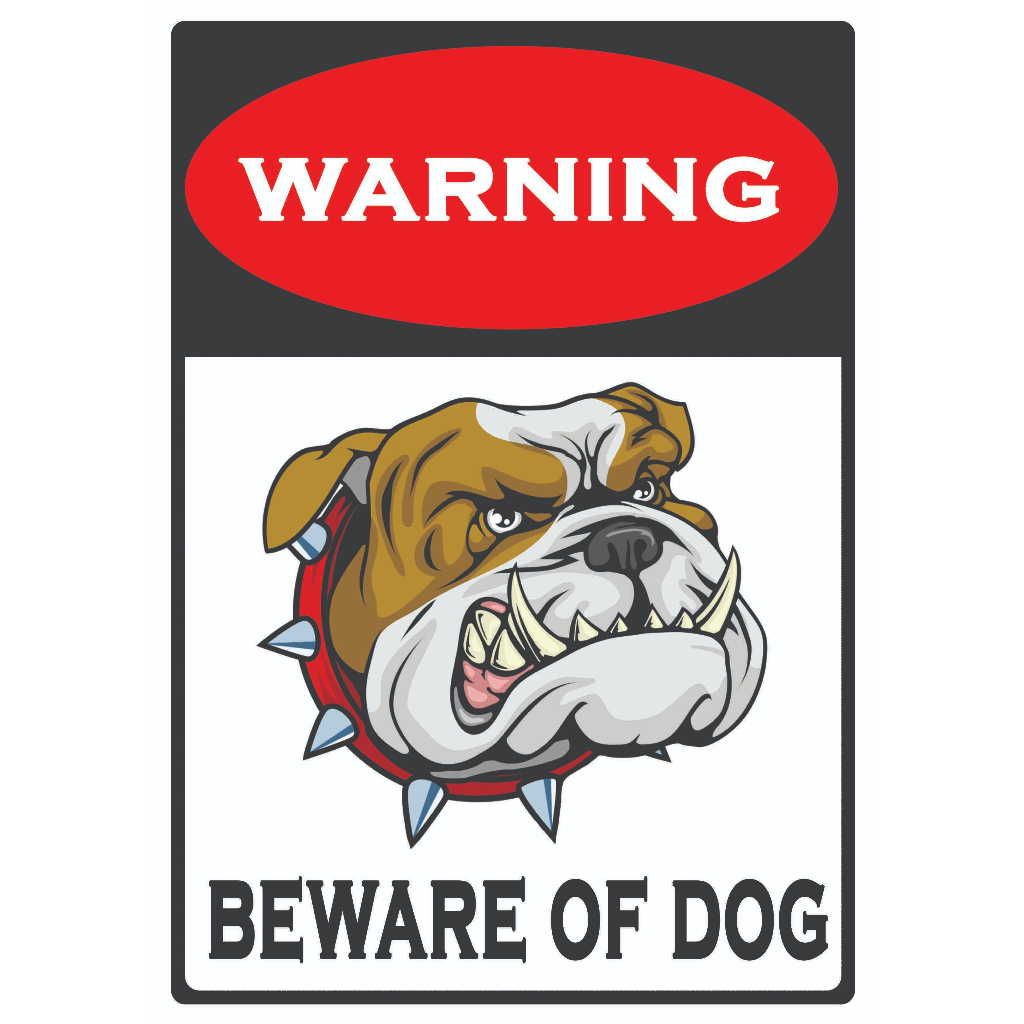 Beware of dogs signage laminated A4 size | Shopee Philippines