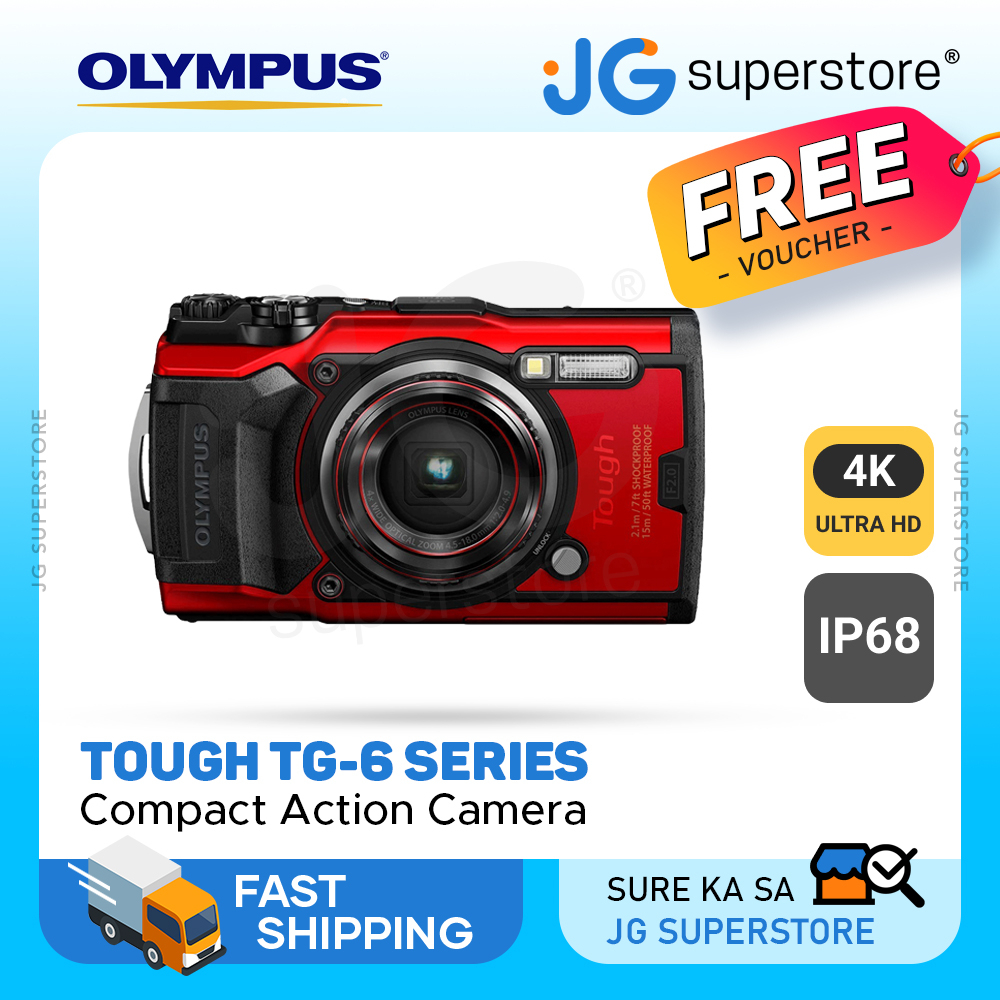 OLYMPUS Tough TG-6 12MP 4K UHD f1/2.3 Ultra Compact Digital Action ...