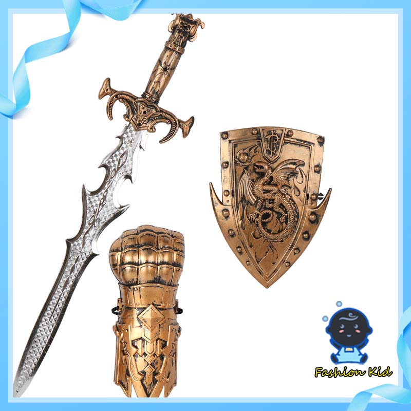 Ancient War Pretend Toys Plastic Sword Shield Wrister Axe Realize ...