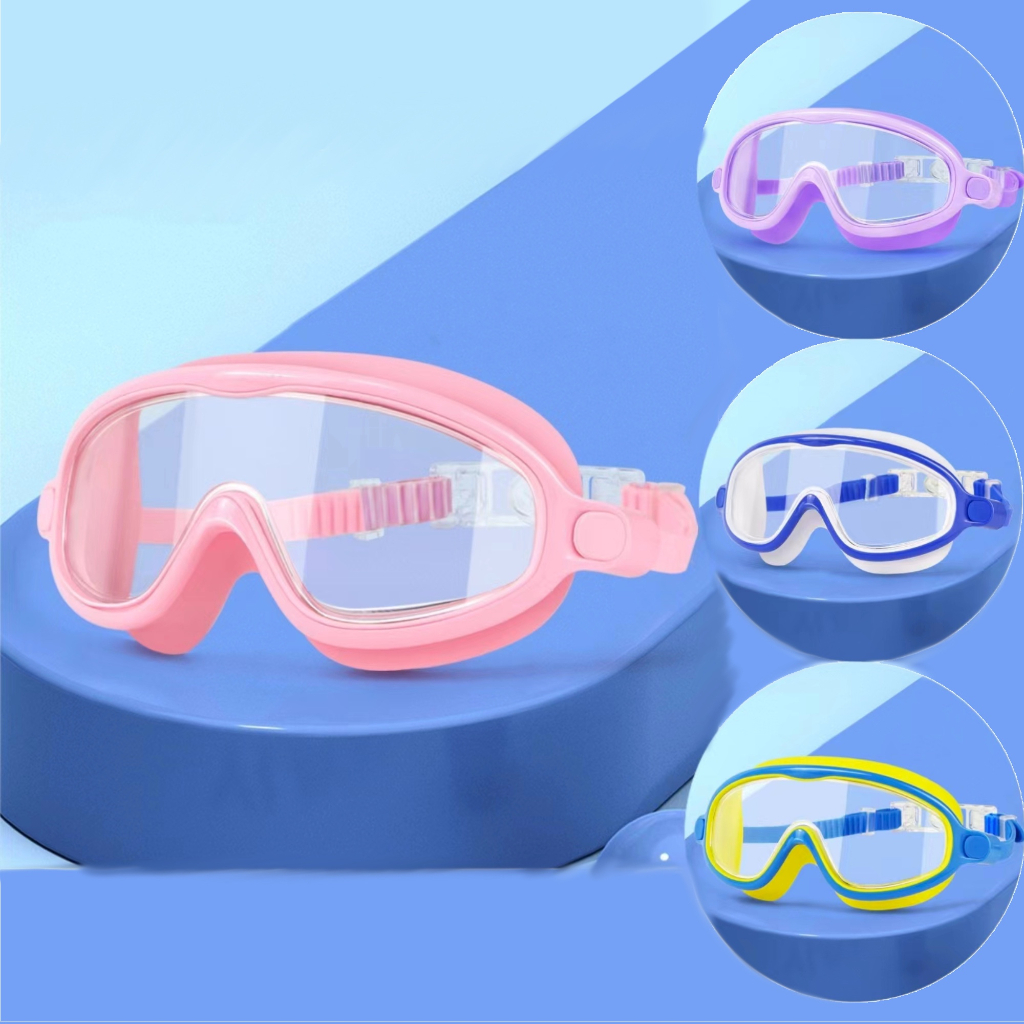 New Swimming Goggles Waterproof Soft Silicone Wide Vision Swim Goggle ...