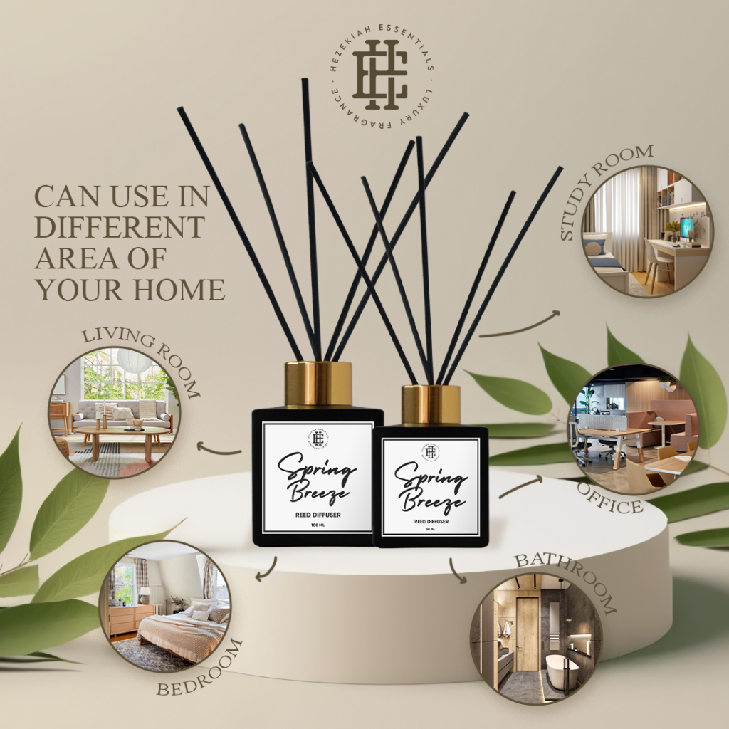 Reed diffuser scents home fragrance with 5pcs reed sticks aroma spa ...