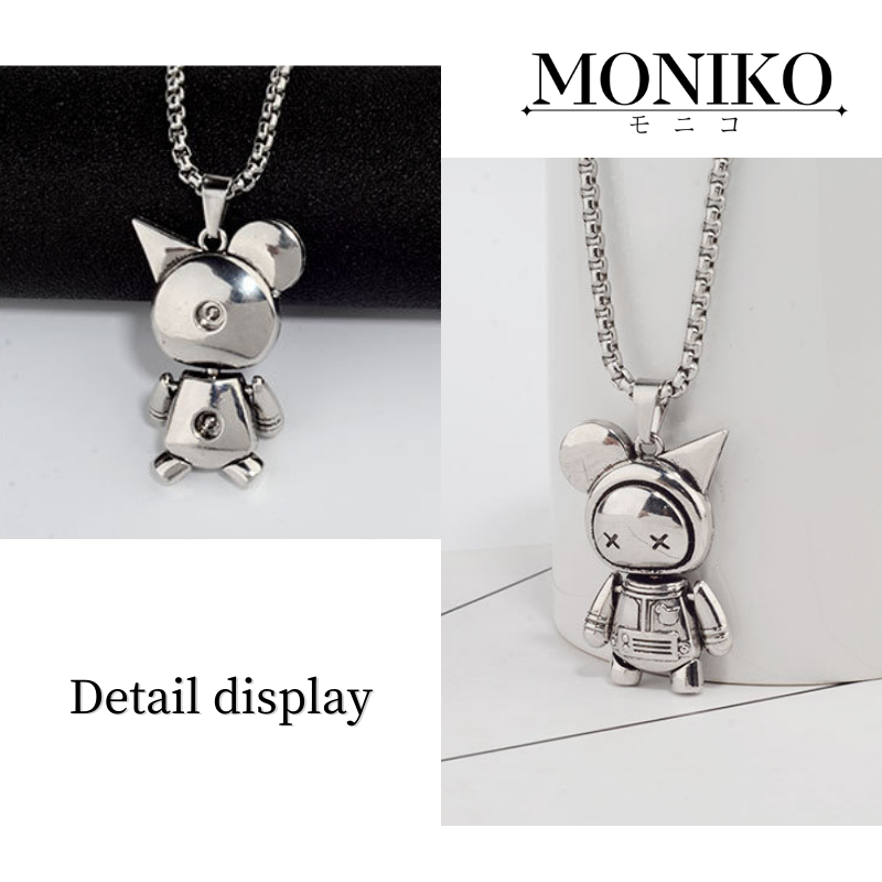 MONIKO Original design Titanium Steel Cute Cute Doll Necklace | Shopee ...