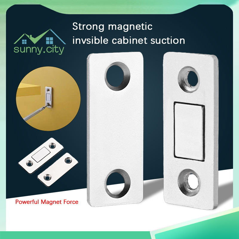 1 Pair Strong Door Closer Anti-rust Magnetic Door Stainless Door ...