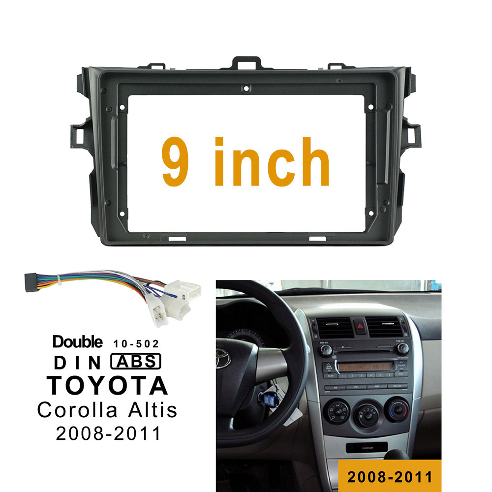 Car Radio Fascia For Toyota Corolla Altis 2008-2011 9 Inch Android Head ...