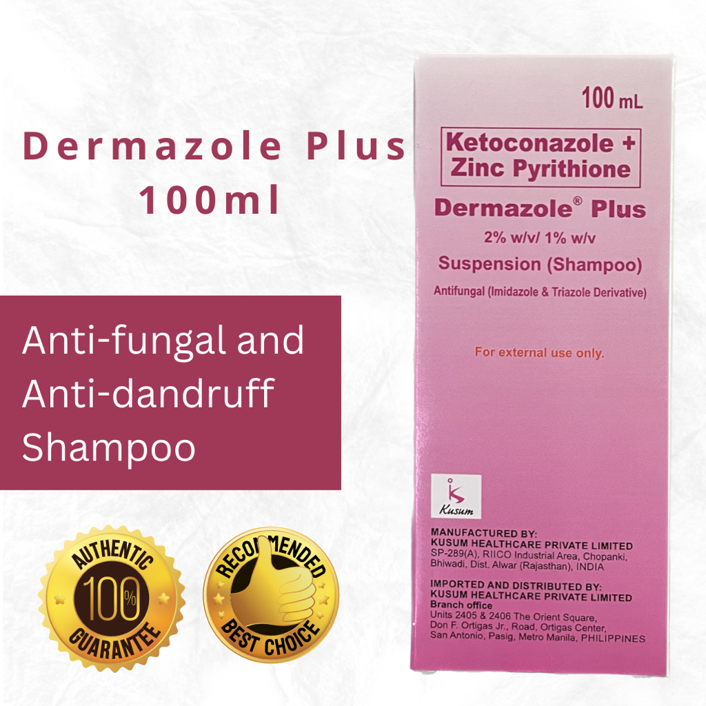 Dermazole Plus Anti Dandruff Anti Fungal Shampoo 100ml | Shopee Philippines