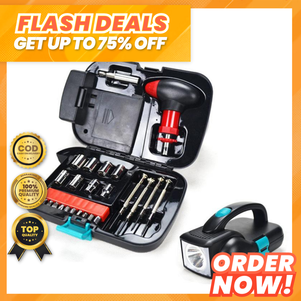 Original 25pcs Flashlight Tools Kit Emergency Lights Multi-Function ...
