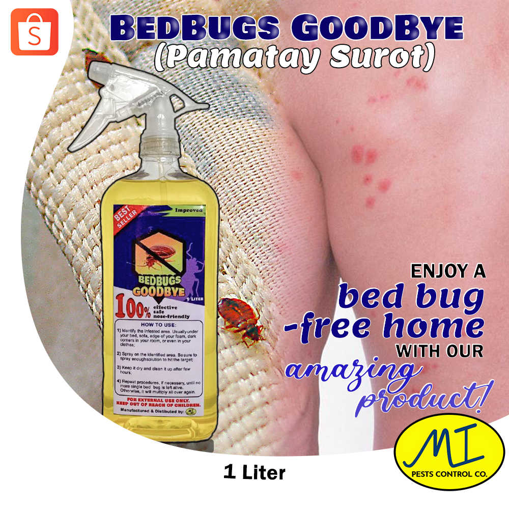 1 Liter BedBugs GoodBye // Pamatay Surot // bed bug killer | Shopee ...