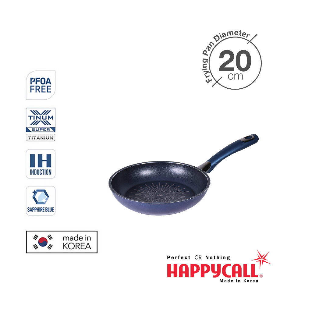 Happycall Classic Titanium IH Frying Pan 20cm,24cm,28cm, PFOA Free, Non-Stick, Induction Ready ...