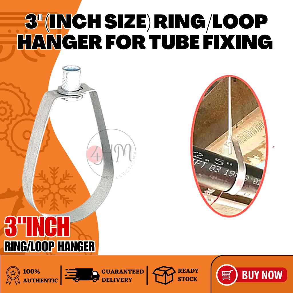 4HMC 3" (Inch Size) Ring/Loop Hanger for Tube Fixing on Various ...