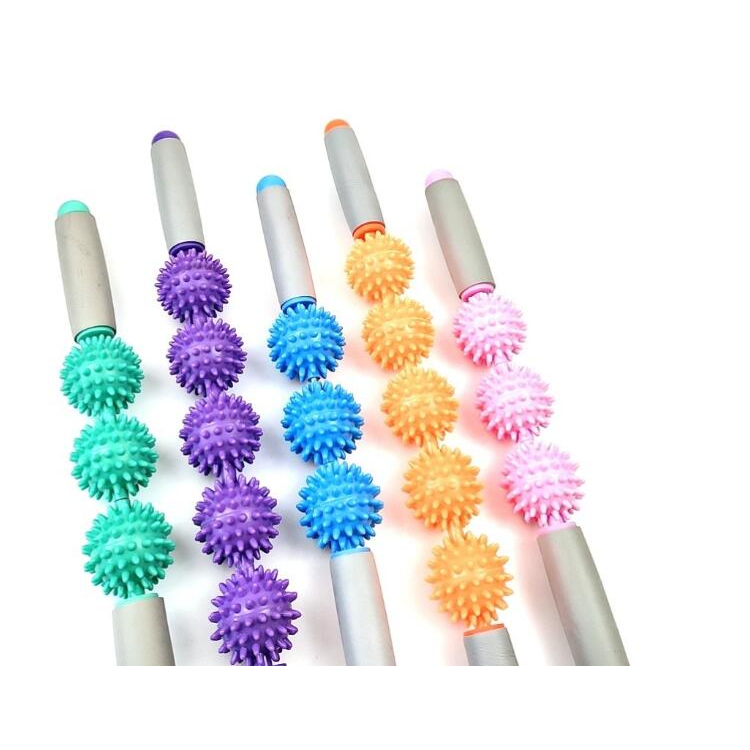 Pressure Point Muscle Roller Massage Pain Relief Stick Spiky Roller ...